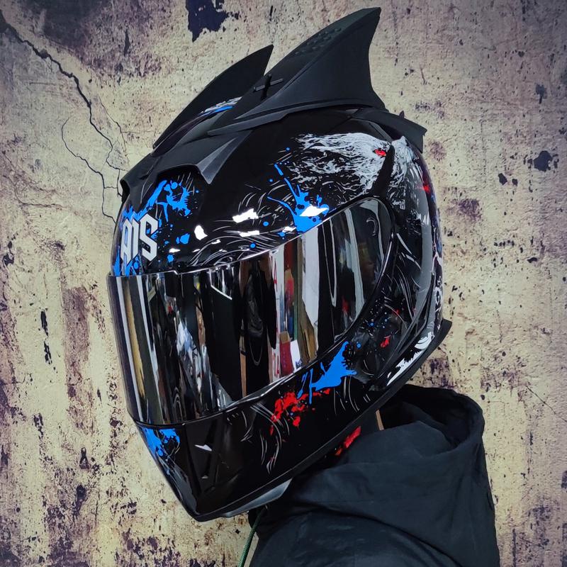 Full Face helmets motorcycle cool Modular Moto Helmet With Inner Sun ...
