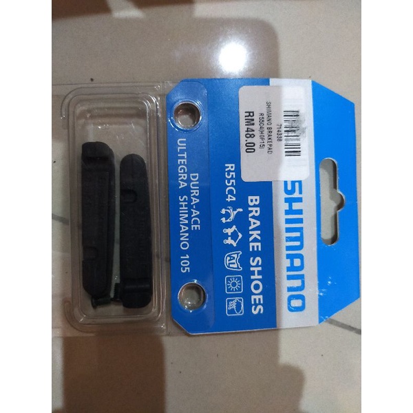 SHIMANO R55C4 ALLOY RIM BRAKE SHOES ULTEGRA DURA--ACE. SHIMANO 105 ...