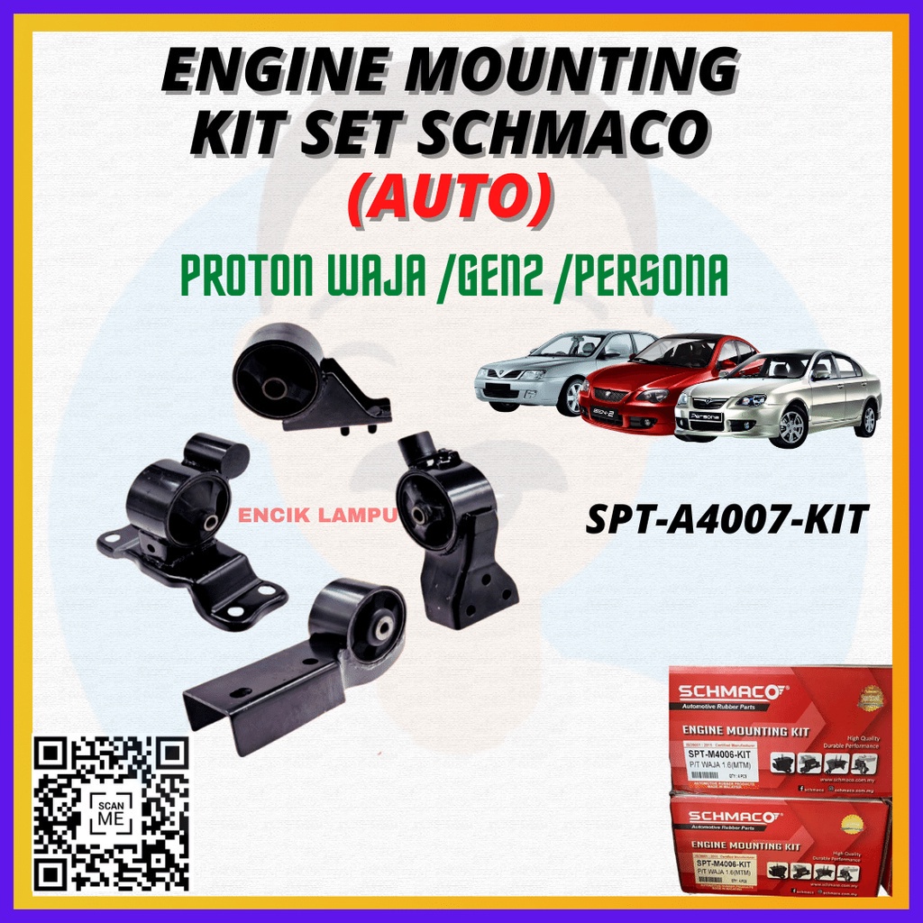 PROTON WAJA GEN2 PERSONA AUTO MANUAL SCHMACO ENGINE MOUNTING KIT SET | Shopee Malaysia