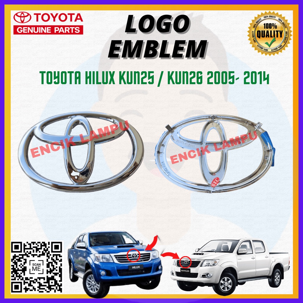 ORIGINAL 75311-0K010 TOYOTA HILUX KUN25 KUN26 2005-2015 FRONT EMBLEM ...