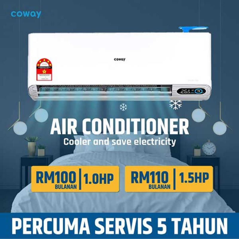 Aircond Coway With Free Installation.5 Tahun Percuma Servis.Pemasangan ...
