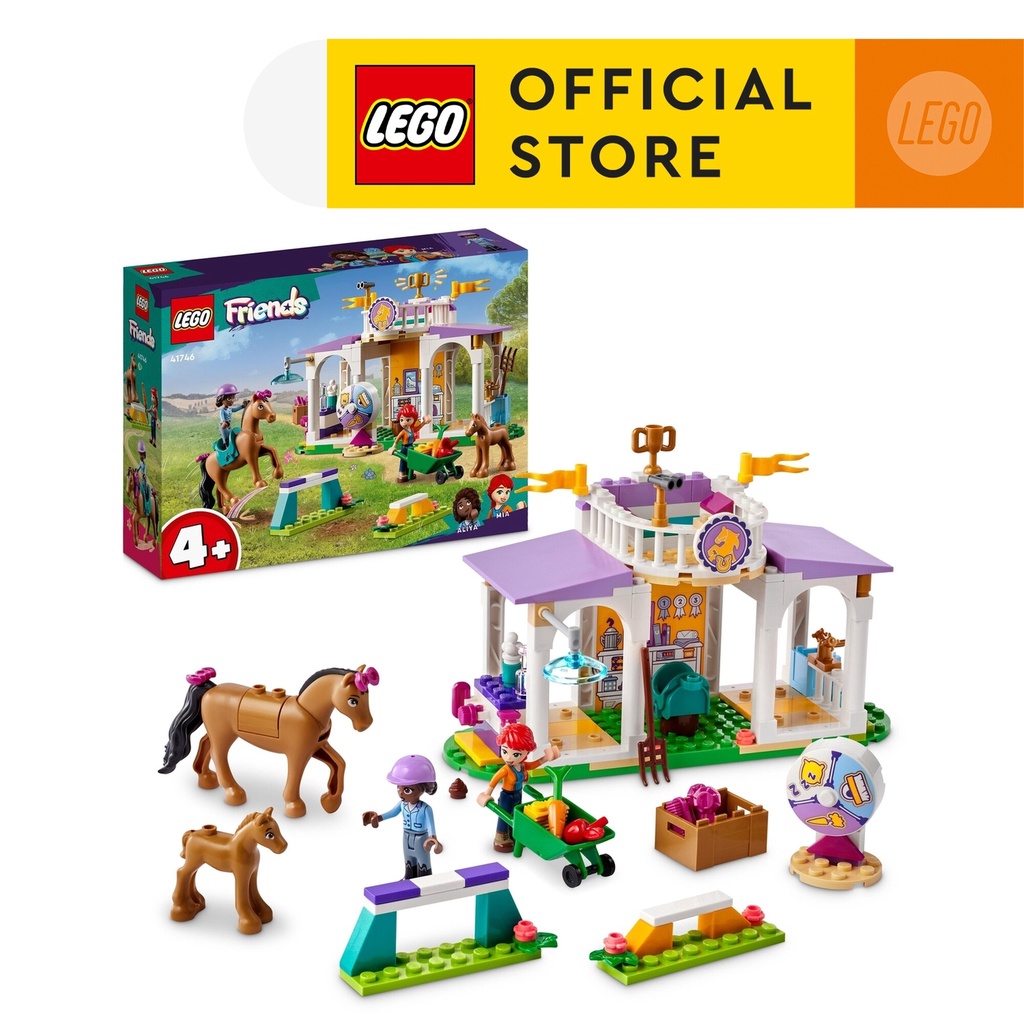 LEGO Friends 41746 Horse Training Building Toy Set (134 Pieces ...