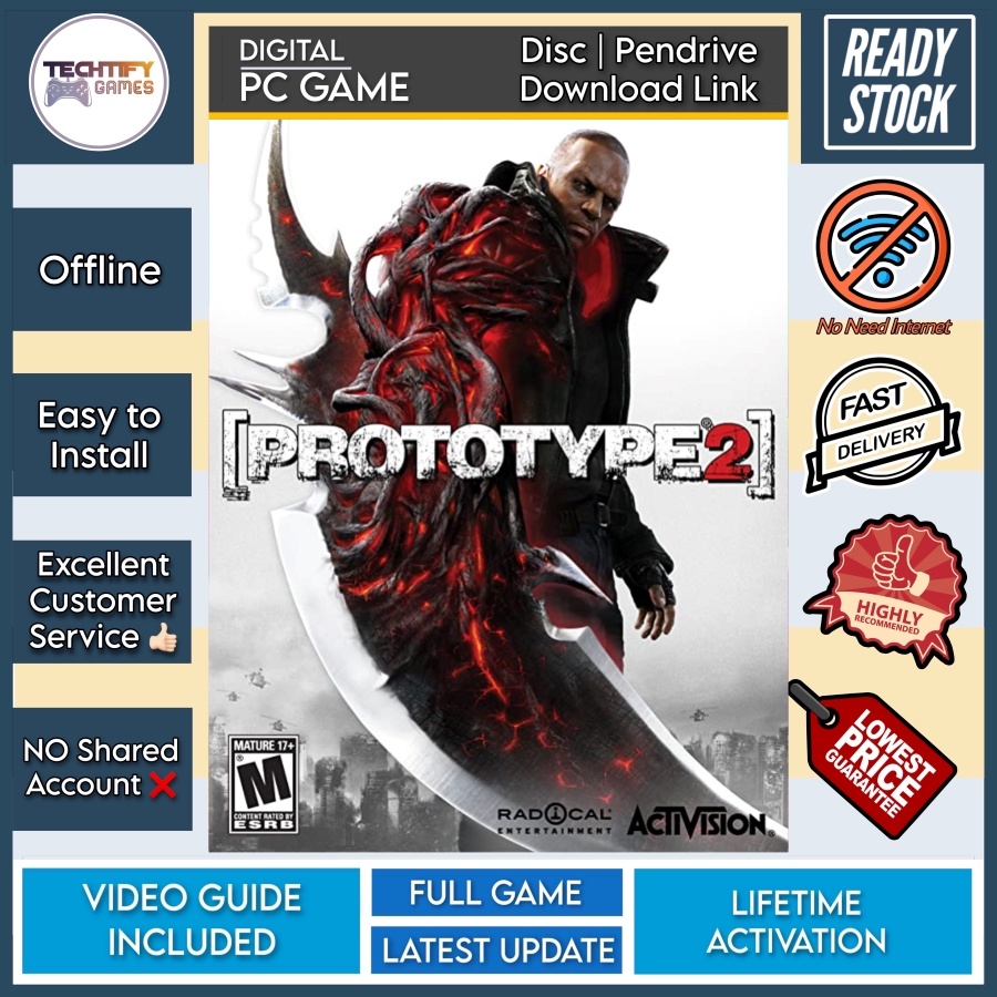 [PC Game] Prototype 2 RADNET Edition - Offline [Disc | Pendrive | Download Link] | Shopee Malaysia