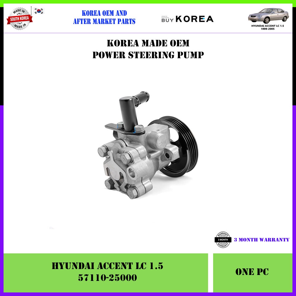 Hyundai Accent LC 1.5 Oem Power Steering Pump (57110-25000) | Shopee ...