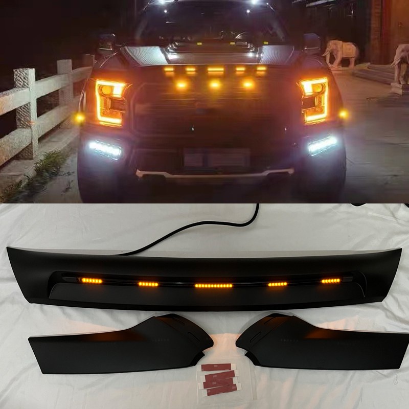 For Ford Raptor F150 F-150 2015 2016 2017 2018 2019 2020 Black Front ...