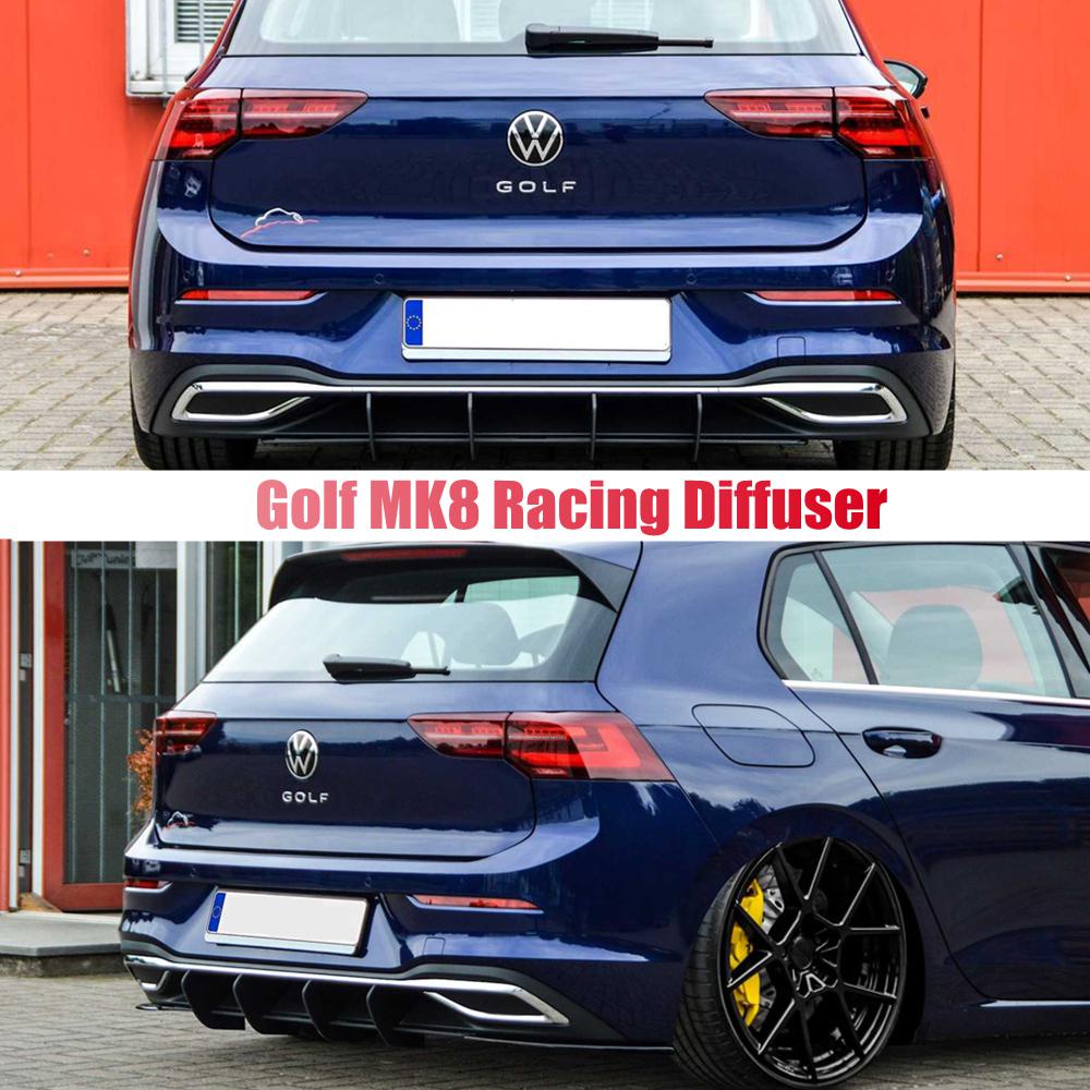 Rear Bumper Diffuser Spoiler Side Splitters Racing Diffuseur Custom ...