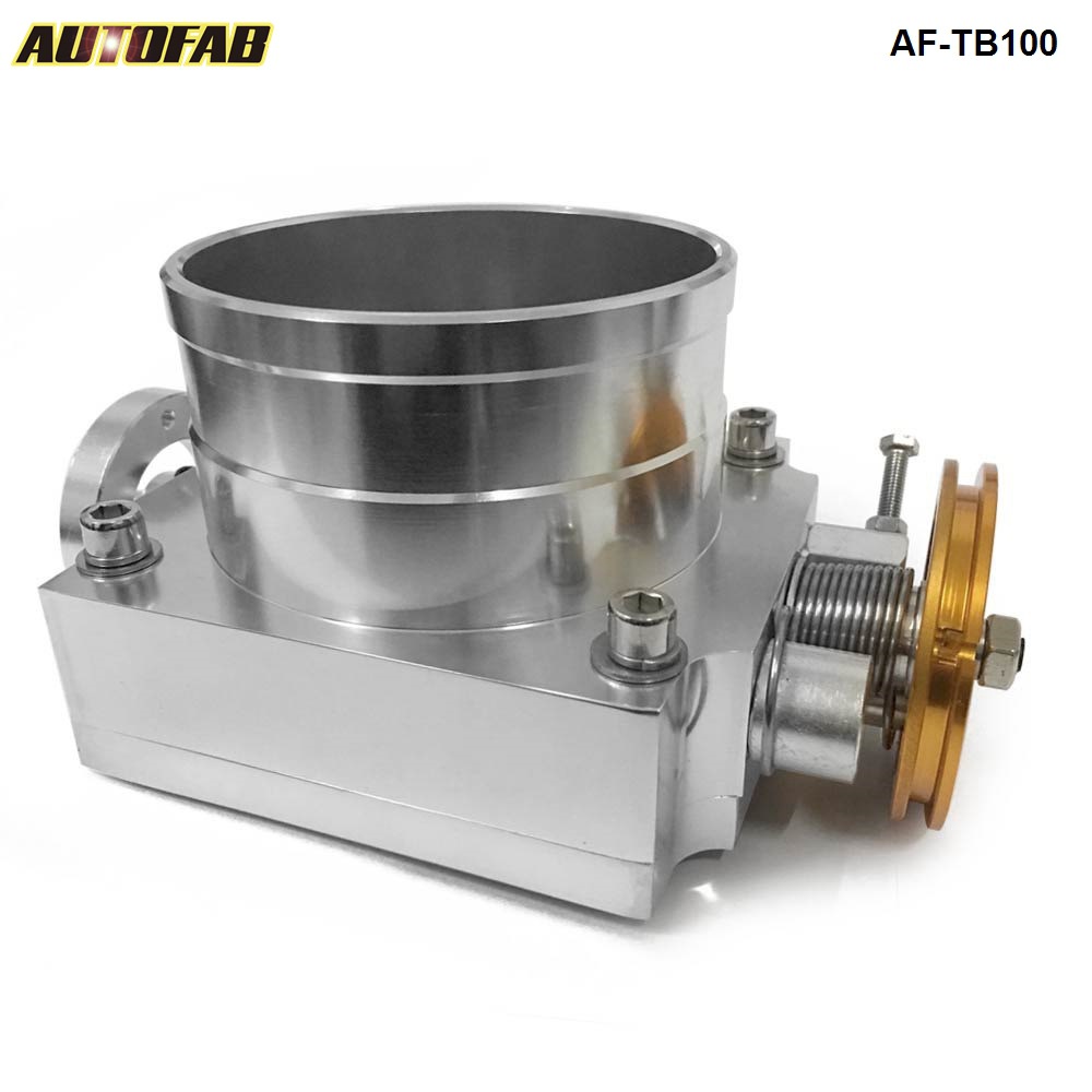 Universal Aluminum 100MM CNC Billet Intake Throttle Body Racing AF ...