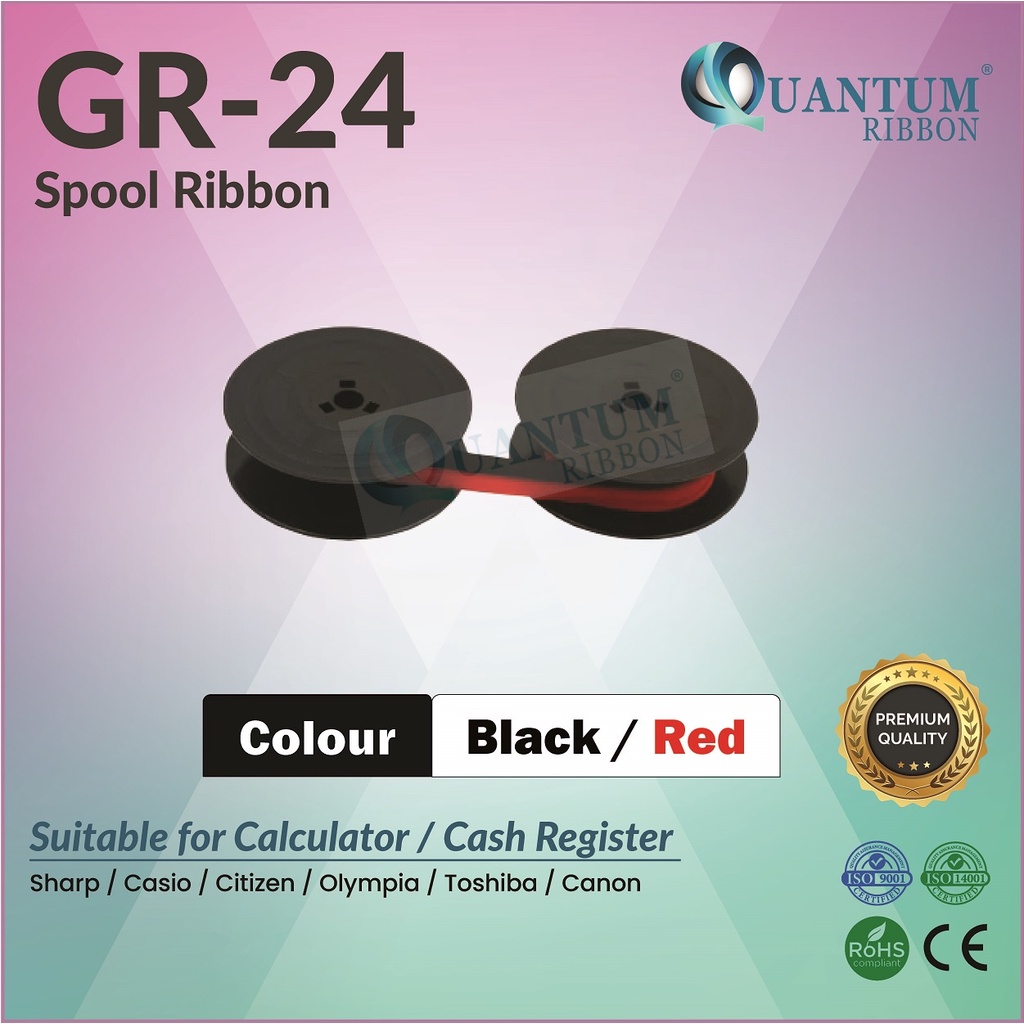 GR24 Group 24 GR-24 GR 24 Ink Spool Ribbon for Calculators & Cash ...