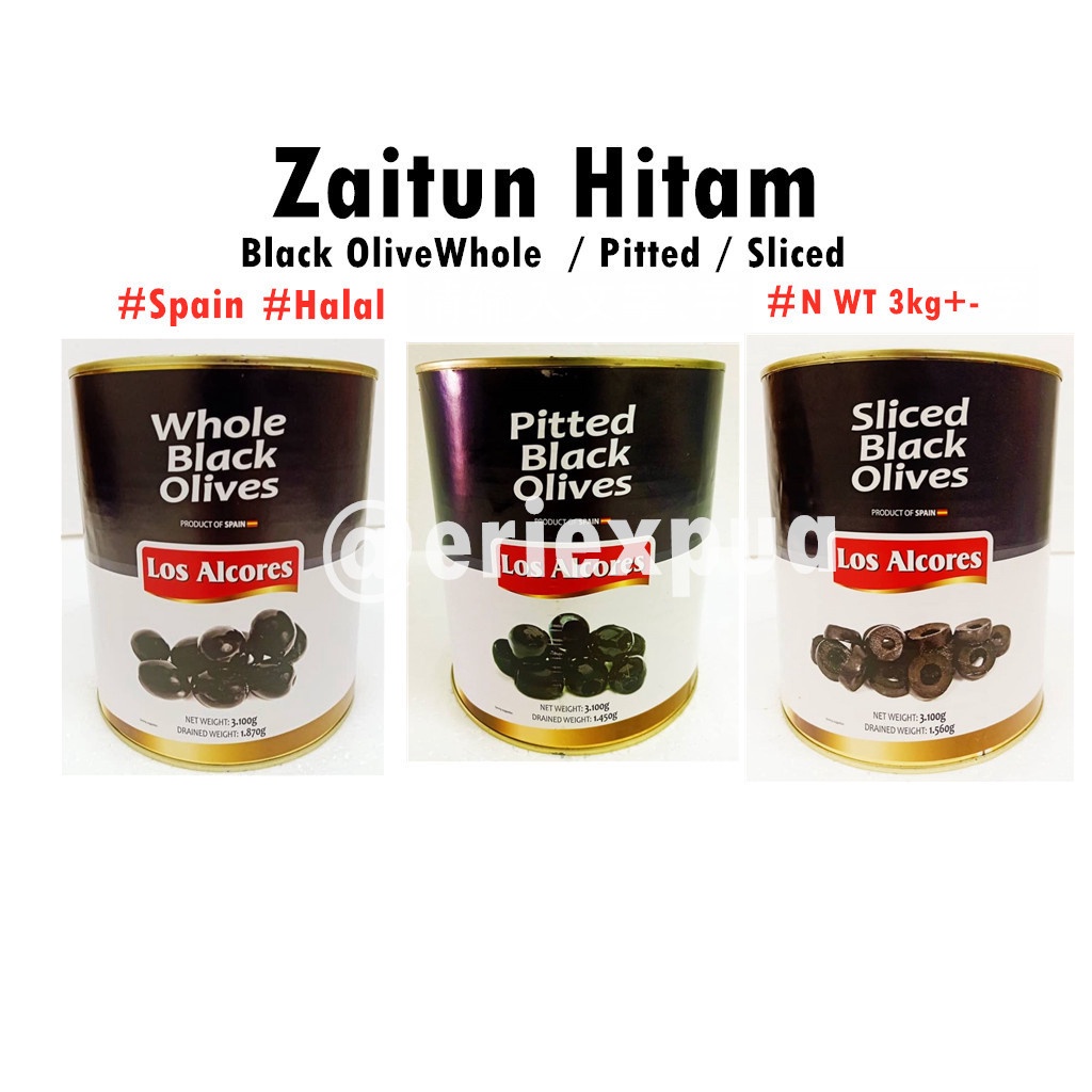 Buah Zaitun Hitam / Black Olive Sliced, Pitted, Whole | Shopee Malaysia