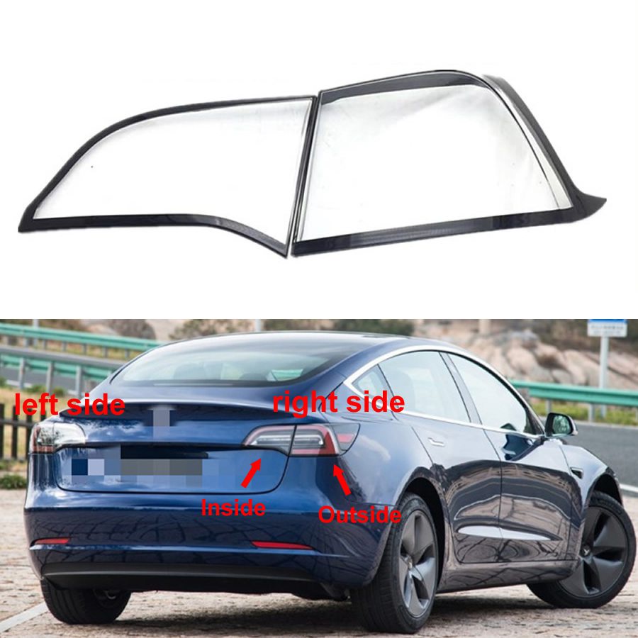 For Tesla Model 3 2019 2020 2021 2022 Car Rear Tail Light Cover Lamp ...