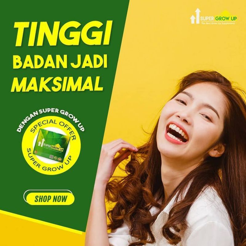 SUPER HYPER GROW UP SUSU UBAT TINGGI PENINGGI BADAN ORIGINAL | Shopee ...