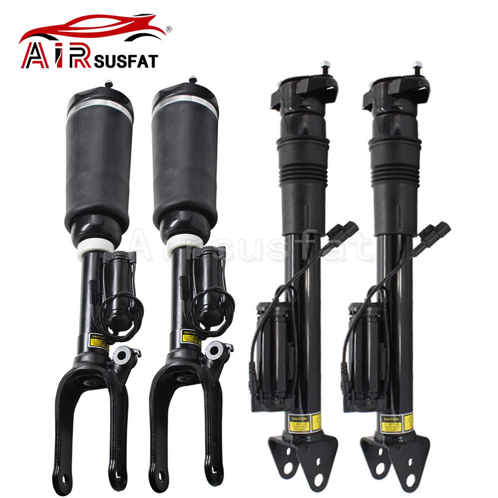 4pcs Front Rear Air Suspension Shock Absorber with ADS For Mercedes ...
