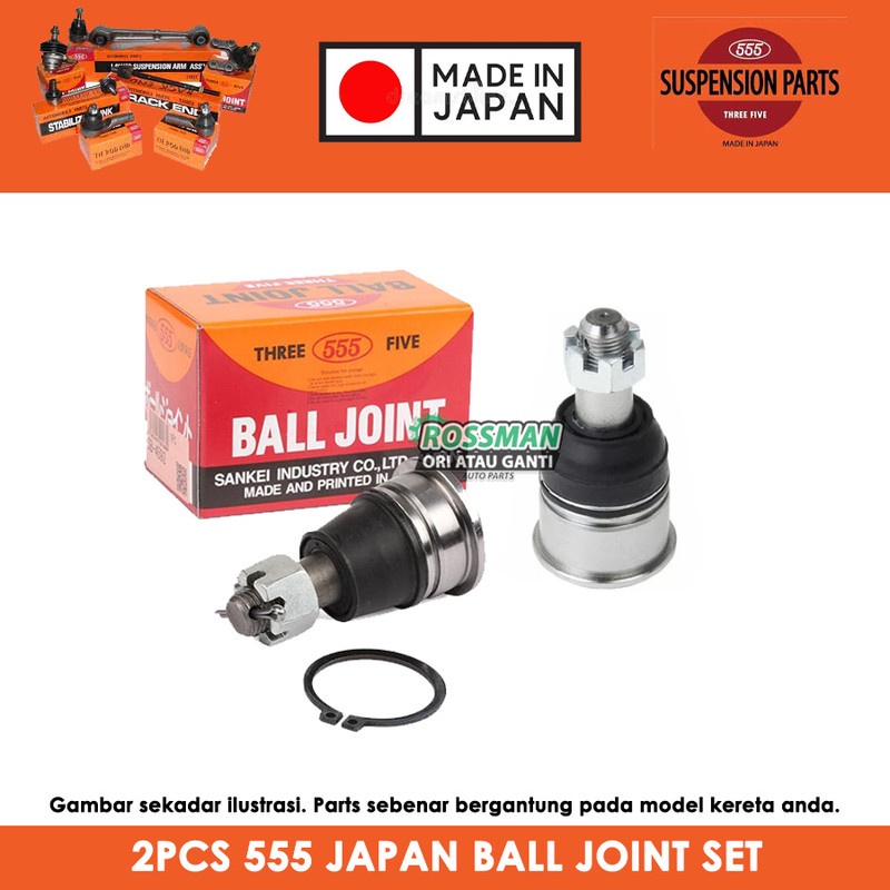 (2pc) 555 Japan Ball Joint Set Lower SB-7842 for Mitsubishi Pajero V75 ...