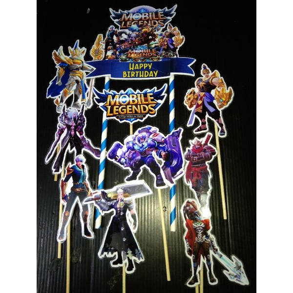 Mobile Legends Cake Topper | Custom Hero Banner and Logo | MLBB ...