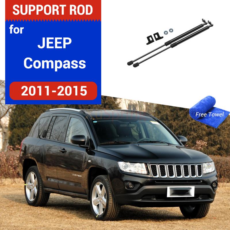 Car Front Hood Strut Bars For Jeep Compass 2011 2012 2013 2014 2015 Hydraulic Rod Lift Gas 