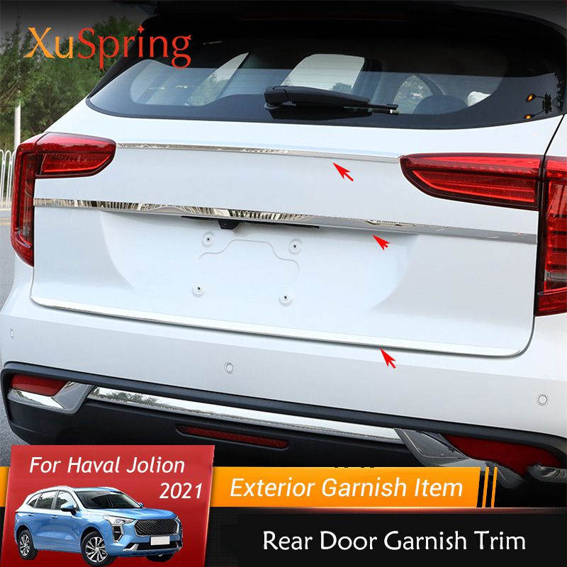 Car Rearguard Trunk Rear Bumper Tail Box Door Trim Stickers Strip ...