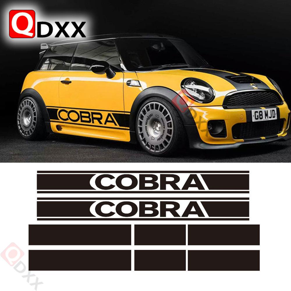 Bonnet Hood Trunk Rear Side Skirt Racing Stripes Vinyl Decal Stickers ...