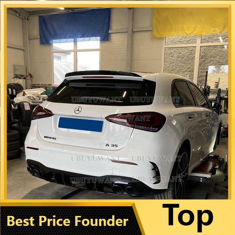 Car Black Rear Spoiler For Mercedes Benz A class W177 A180 A160 A200 ...