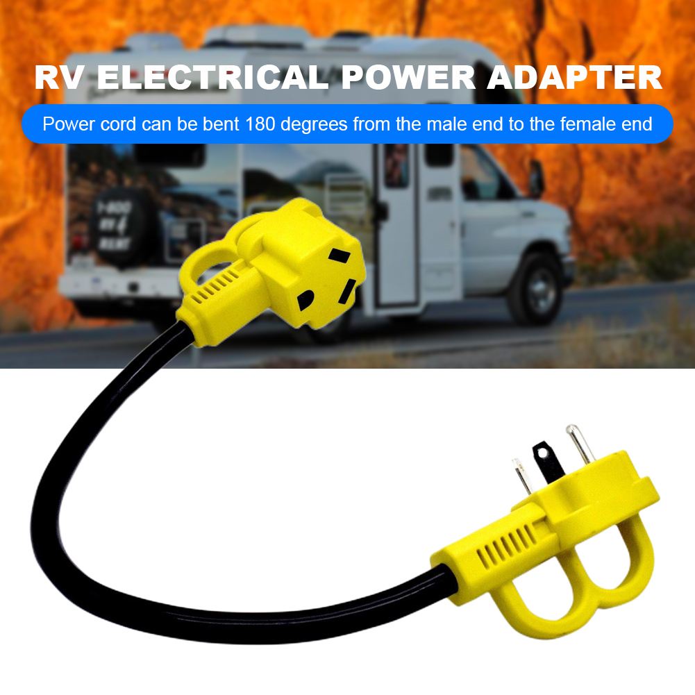 Electrical Adapter Socket 30A Male To 50A Female Power Converter Cord ...