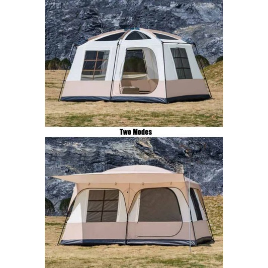 KHEMAH CAMPING KHEMAH UNTA V4 MANUAL 2023 6-8 ORANG | Shopee Malaysia