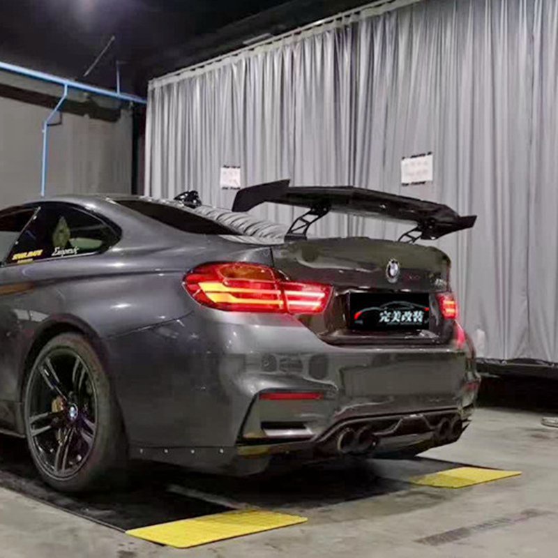 Car Styling Exterior Carbon Fiber Modified Rear Spoiler Tail Trunk Lip ...