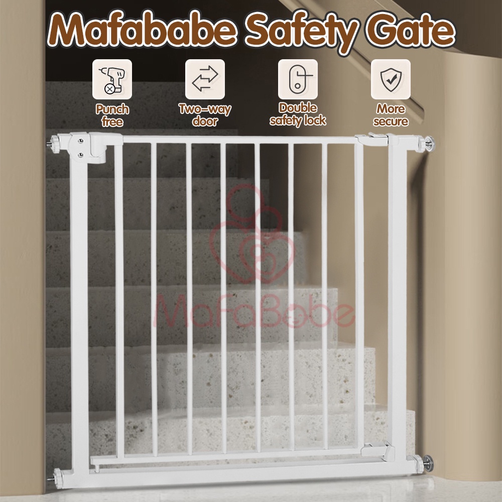 Mafababe Baby Safety Gate Safety Lock Mechanism One Hand Operated Door ...