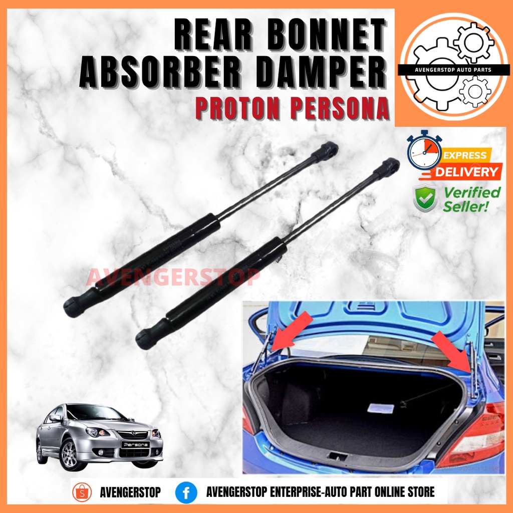 PROTON PERSONA REAR BONNET BELAKANG ABSORBER DAMPER BLACK NEW HIGH ...