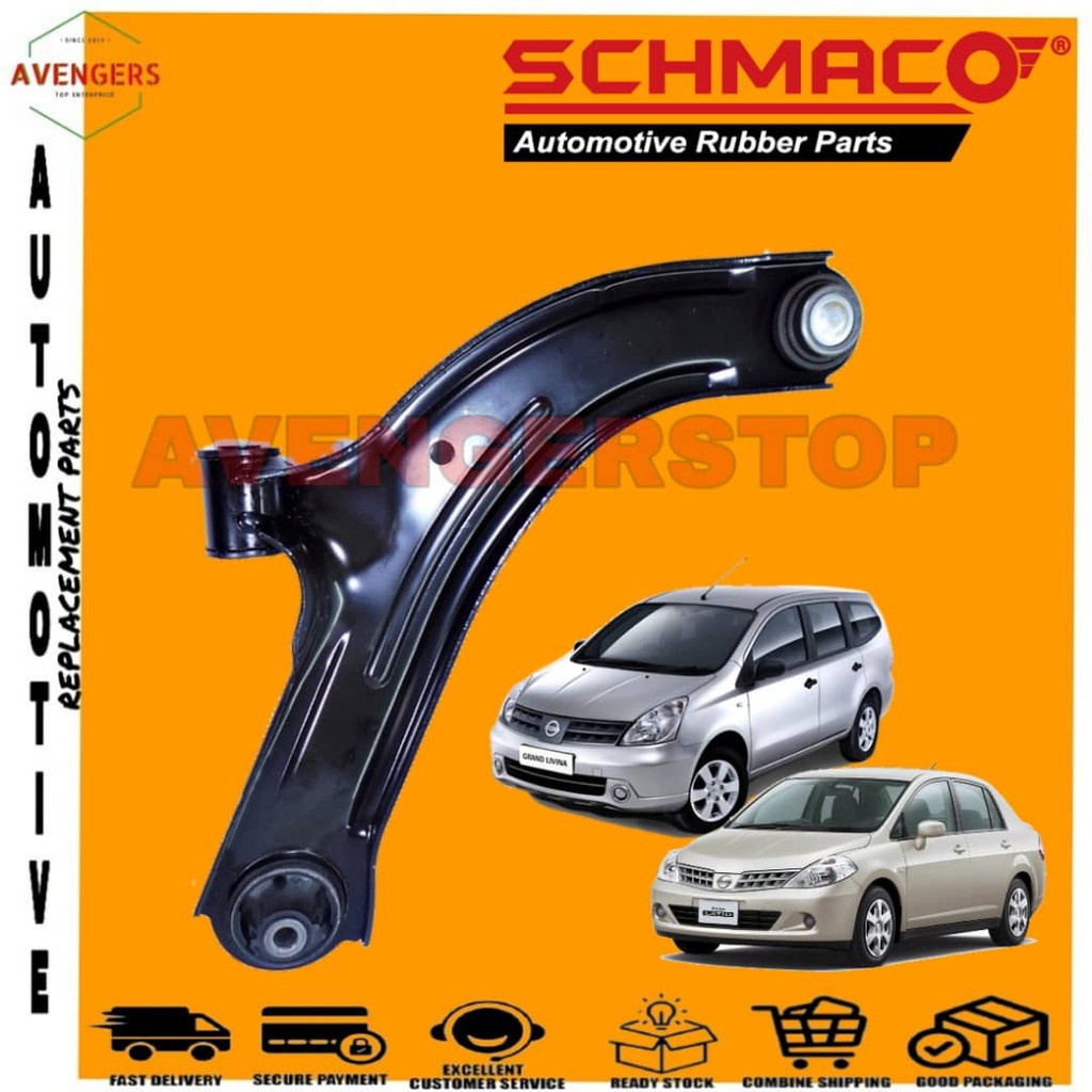 NISSAN LIVINA LATIO SYLPHY NV200 SCHMACO LOWER ARM ASSY HIGH QUALITY ...