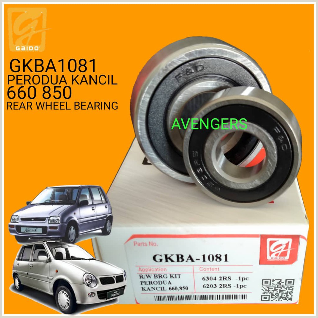 PERODUA KANCIL 660 850 GAIDO REAR WHEEL BEARING 100% ORIGINAL | Shopee ...
