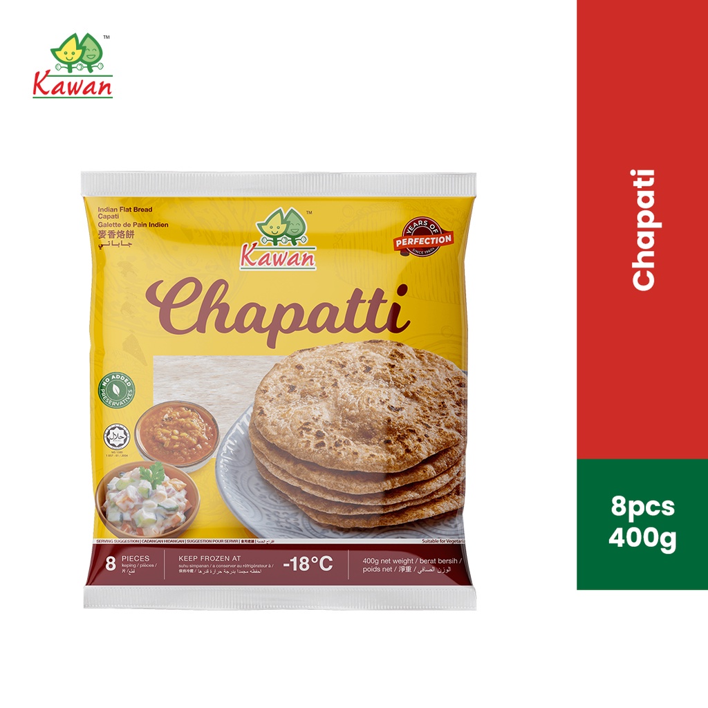 KAWAN Roti Chapatti (8 pcs - 400g) | Shopee Malaysia