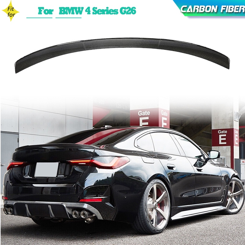 Carbon Fiber Rear Trunk Spoiler Wing For BMW 4 Series G26 M Sport Sedan ...
