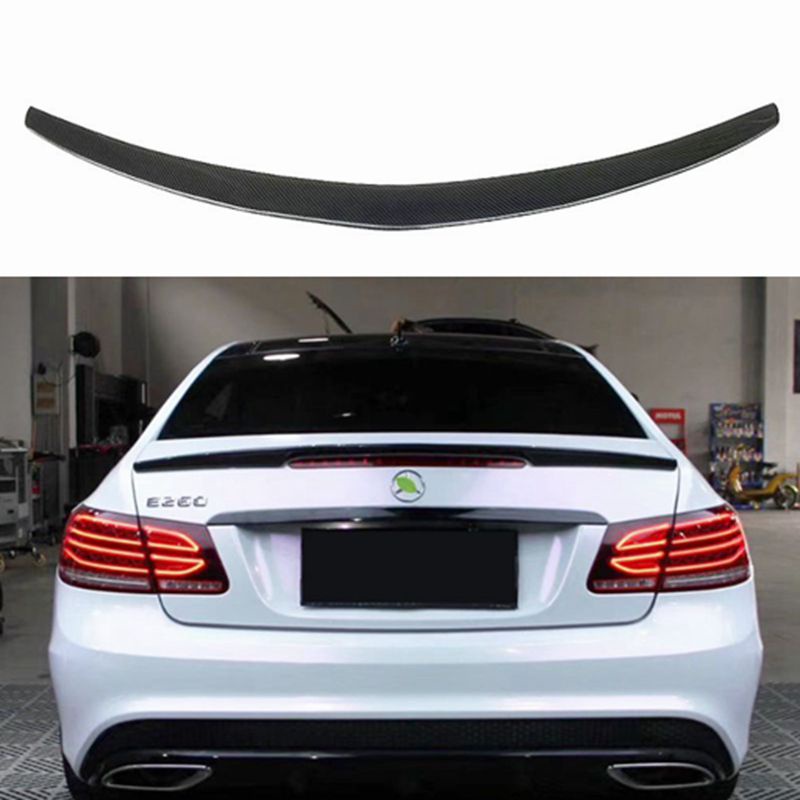 W207 C207 Carbon Fiber Trunk Spoiler AMG Style Wing For Mercedes benz E ...
