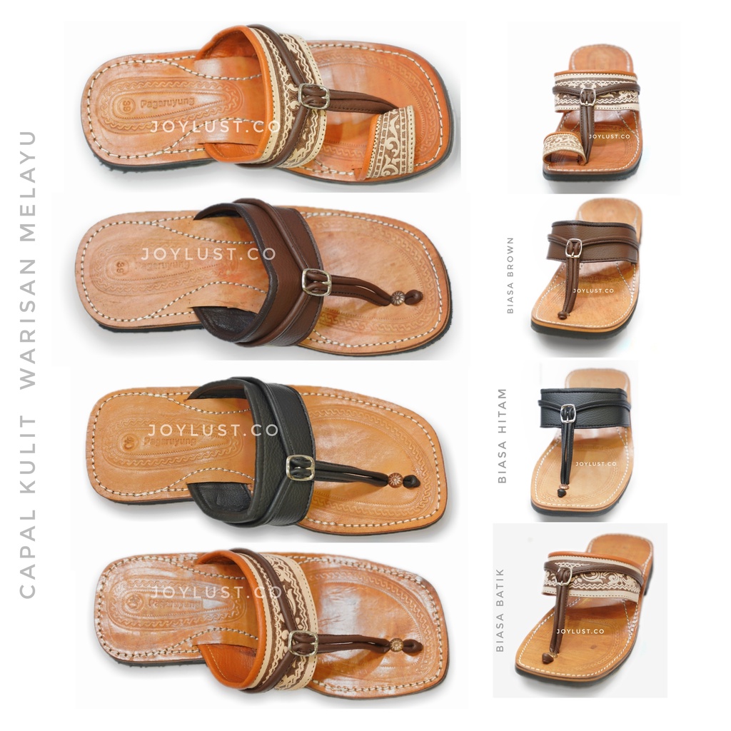 capal kulit sandal leather shoe handmade 100% merdeka tradisional ...