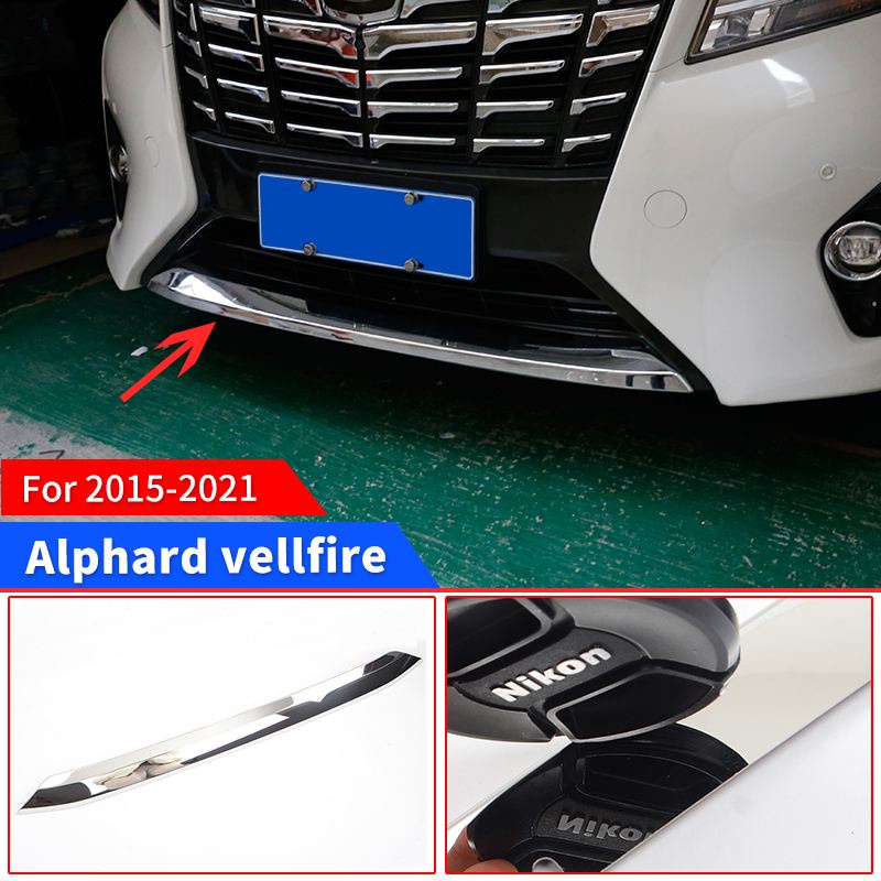 2015-2021 For Toyota Alphard Vellfire 30 Front Bright Strip Front ...