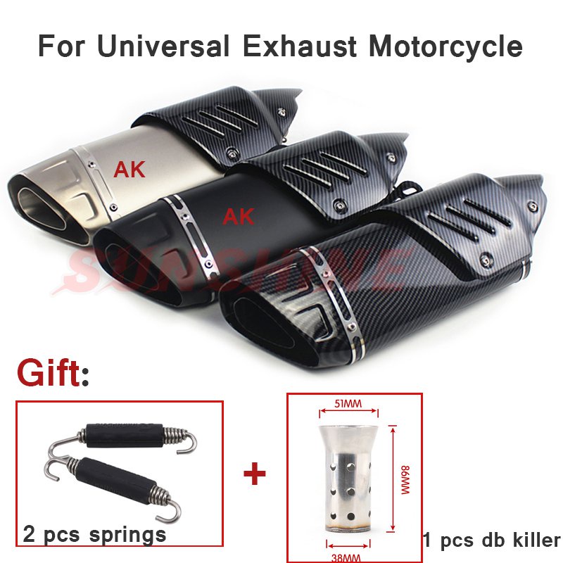 Universal Exhaust Motorcross Pitbike Escape Moto Motorcycle Muffler ...