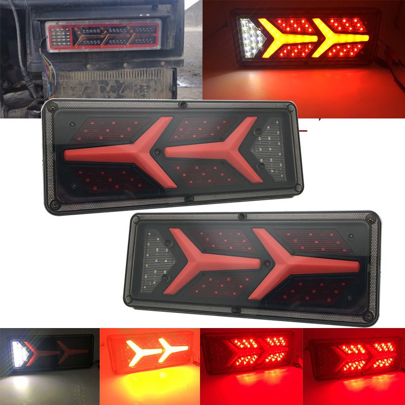 2xCar Truck LED Rear Tail Light Warning Lights Rear brake reverse turn ...