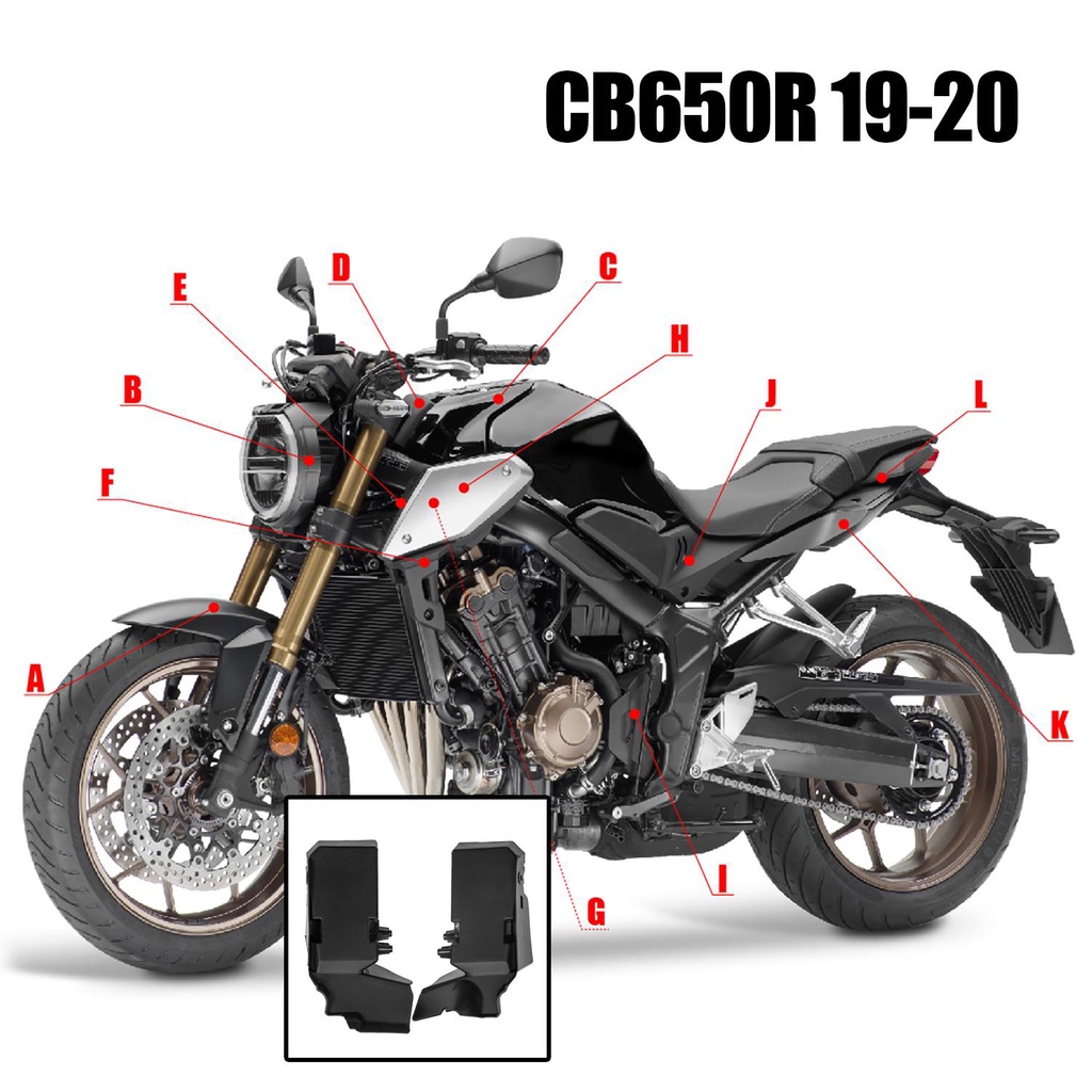 Motorcycle Accessories For Honda CB 650R CBR 650R 2019-2020 Unpainted ...