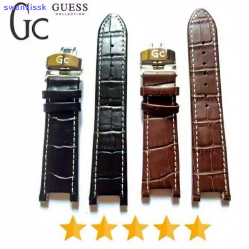 HITAM Gc Guess Watch Strap 22mm Bla Brown Guess coleksen Leather Watch ...