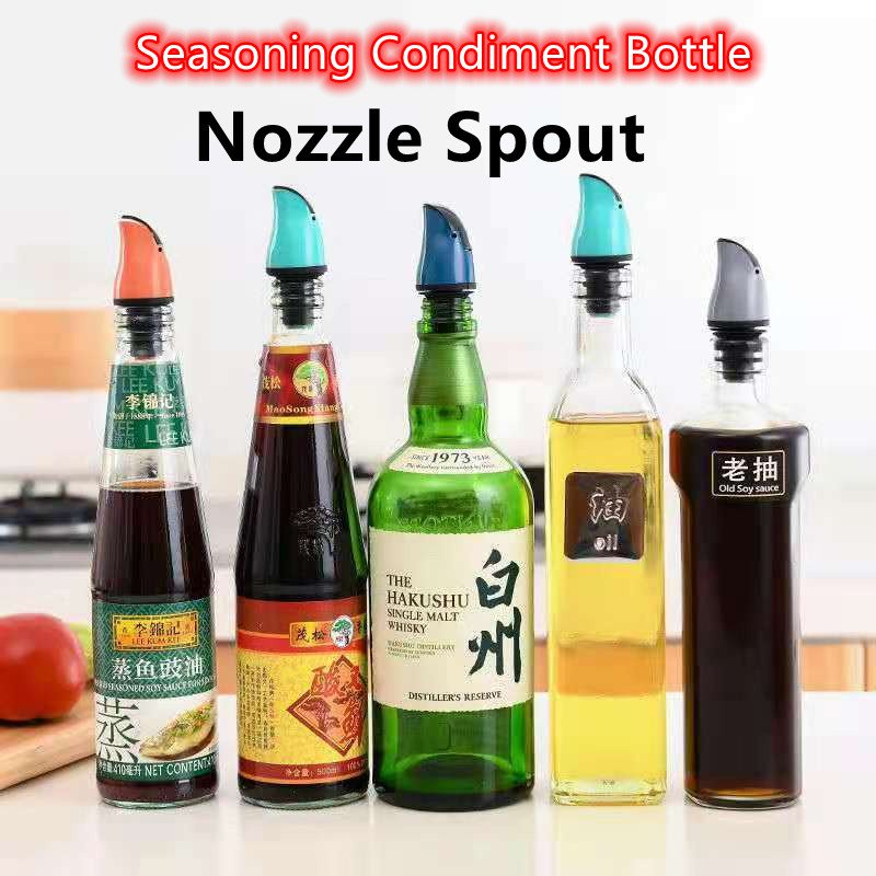 Kitchen Pouring Spout Nozzle Tip Oil Seasoning Condiment Bottle Muncung ...