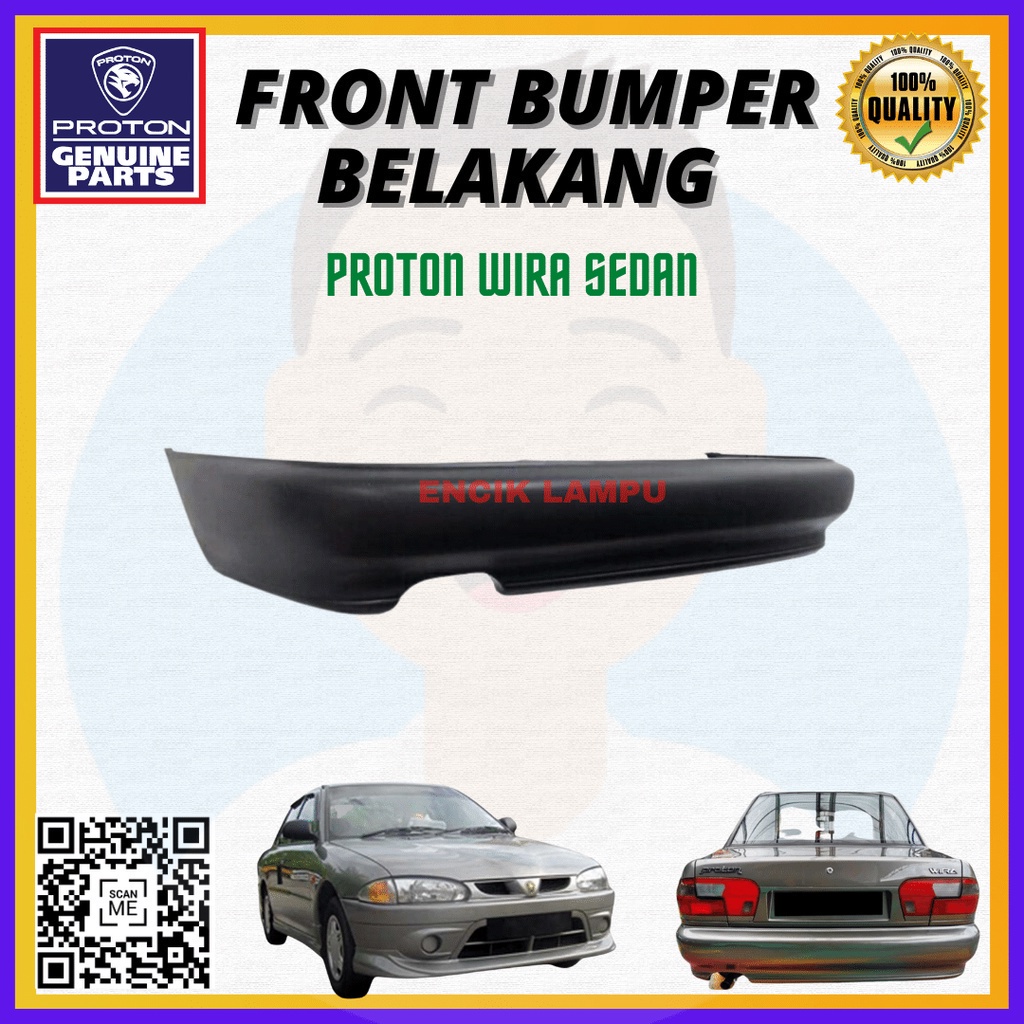 PROTON WIRA 1992 REAR BUMPER BELAKANG PP MATERIAL HIGH QUALITY | Shopee ...