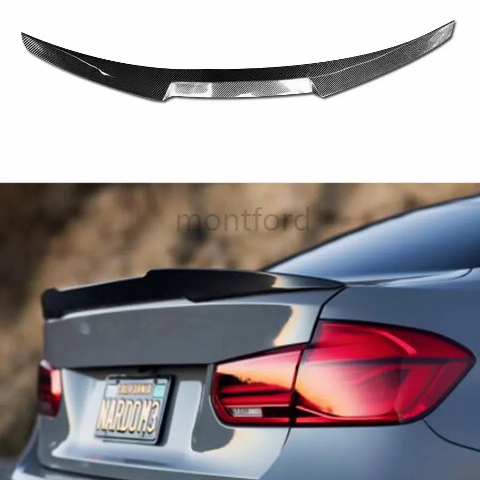 M4 Style Carbon Fiber Rear Roof Spoiler Trunk Lip Wing For BMW F30 F80 M3 2012 - UP 320i 328i ...