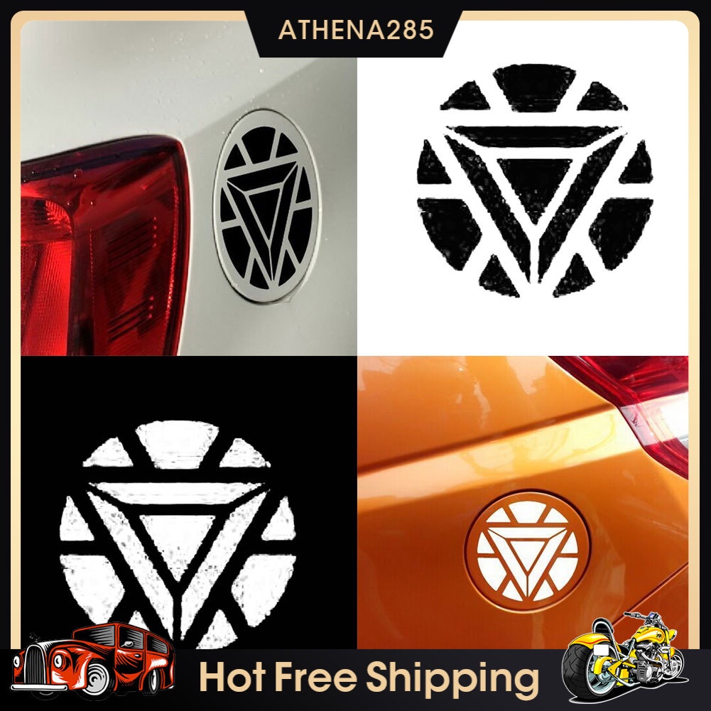 Iron Man Logo Reflective Waterproof Car Motorcycle Decor Stickers ...