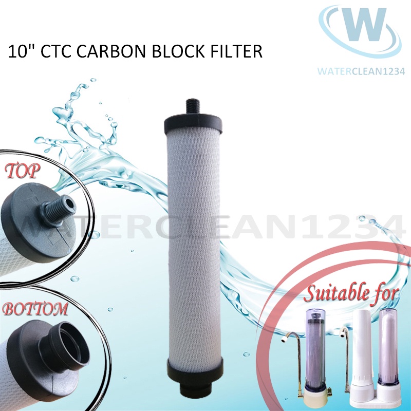10" CTC CARBON BLOCK WATER FILTER CARTRIDGE ( HIGH GRADE ) CTC WATER ...