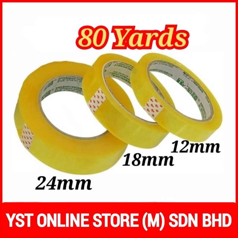 Yst Online Store Stationery Tape 24 18 12mm 80 Yards Opp Packing ...