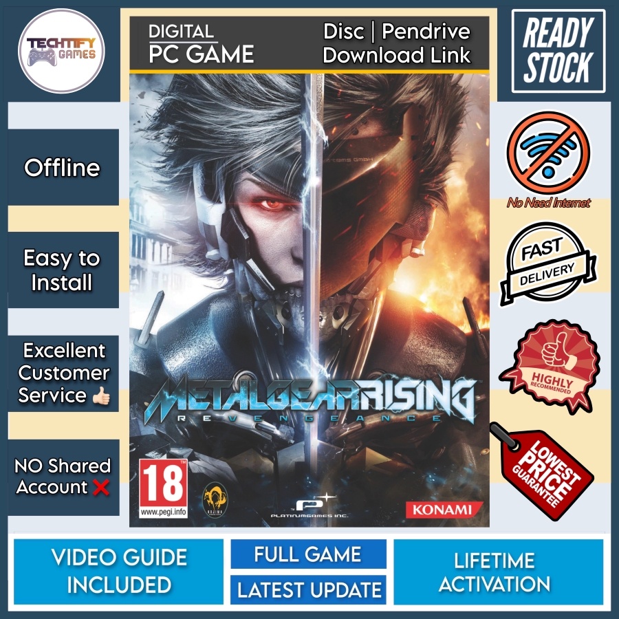 [PC Game] Metal Gear Rising Revengeance - Offline [Disc | Pendrive ...