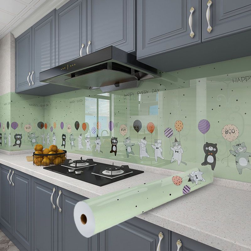 Ready Stock-Self adhesive wallpaper waterproof Self-Adhesive Kitchen ...