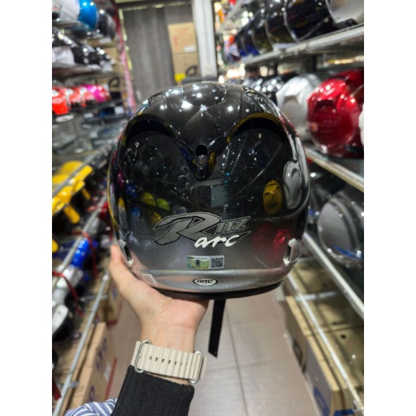 ARC RITZ Topi Keledar Helmet Ritz 2Tone Warna Perak (L/XXL) | Shopee ...