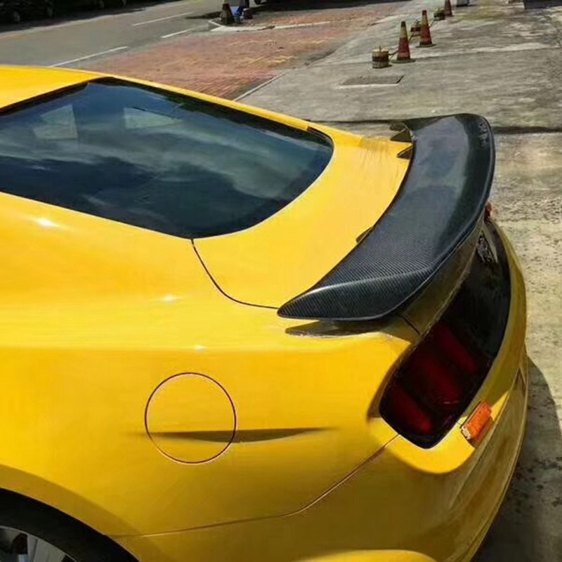 High quality carbon fiber rear wing torso lip spoiler for Ford Mustang ...