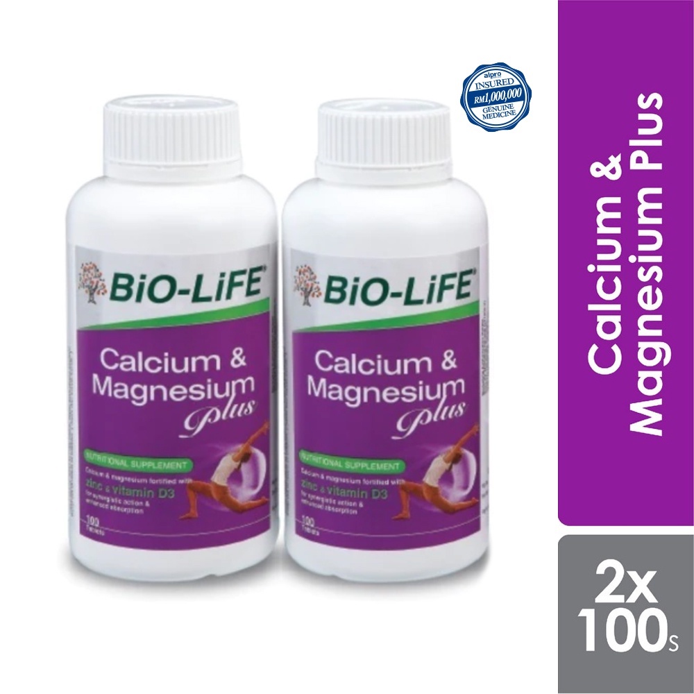 BiO-LiFE Calcium Magnesium Plus (100s x 2) | Shopee Malaysia