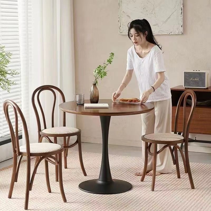 Household small round table balcony negotiation table small round table ...